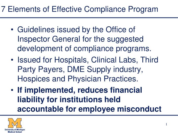 PPT - 7 Elements of Effective Compliance Program PowerPoint ... PPT - 7 Elements of Effective Compliance Program PowerPoint ...