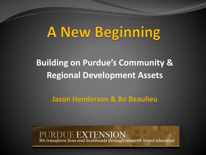 PPT - A New Beginning PowerPoint Presentation, free download - ID:3465666