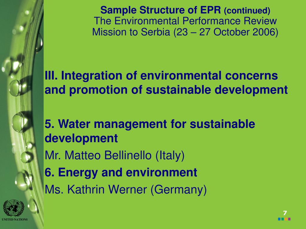 PPT - THE UNITED NATIONS ECONOMIC COMMISSION FOR EUROPE THE ...