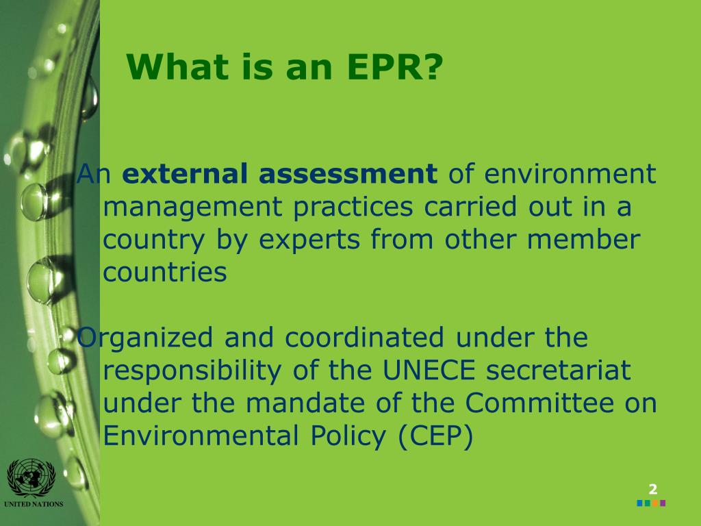 PPT - THE UNITED NATIONS ECONOMIC COMMISSION FOR EUROPE THE ...
