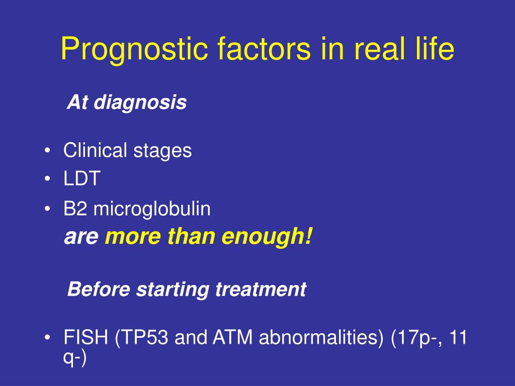 PPT - Chronic lymphocytic leukemia Prognosis and treatment PowerPoint ...