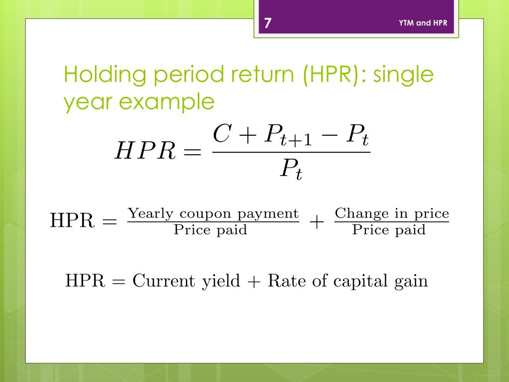 How to Calculate the Holding Period Return - Quant RL How to Calculate the Holding Period Return - Quant RL