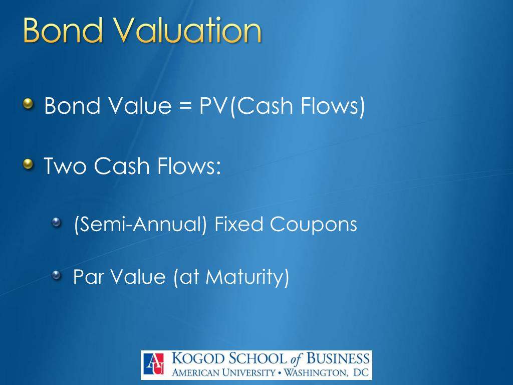 PPT - Video 20 (Topic 4.2): Bond Valuation and Yields PowerPoint ...