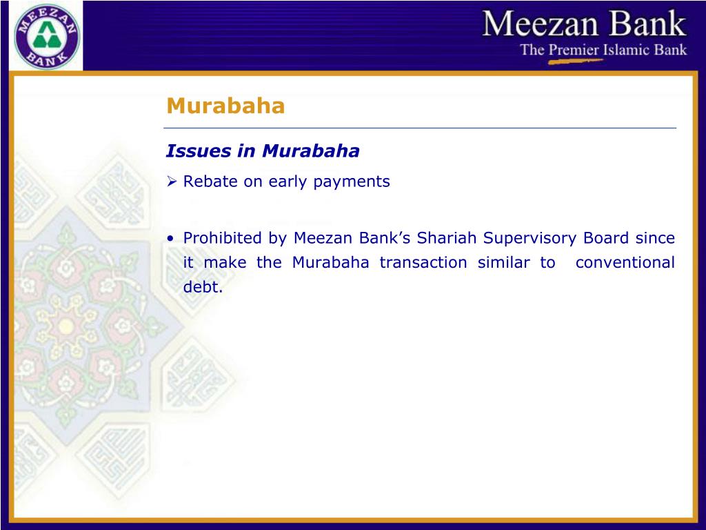 PPT - Islamic Trade Finance Murabaha: The Bankers’ Perspective ...