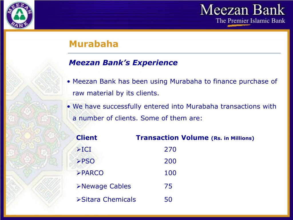 PPT - Islamic Trade Finance Murabaha: The Bankers’ Perspective ...