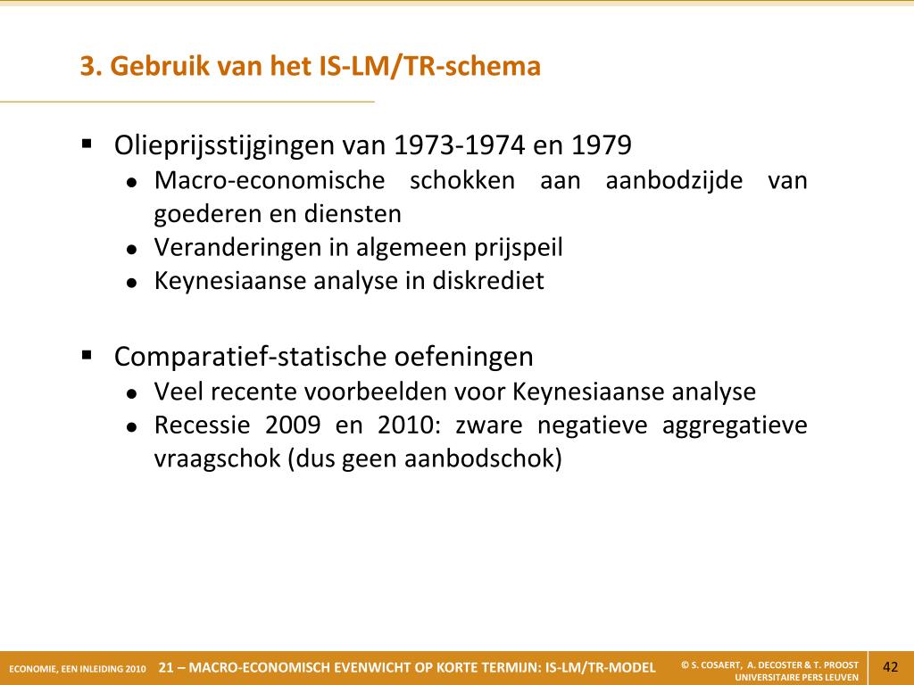 PPT - Hoofdstuk 21: Het macro-economisch evenwicht op de korte termijn ...