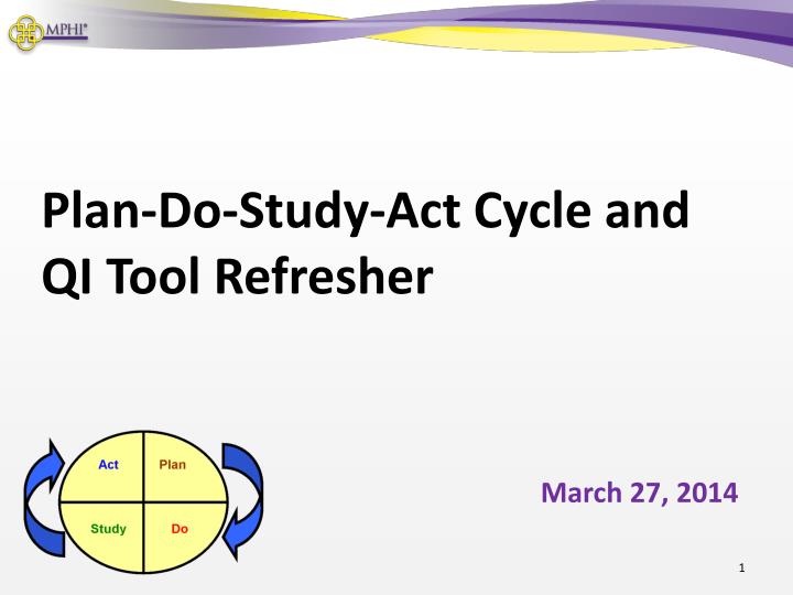 PPT - Plan-Do-Study-Act Cycle and QI Tool Refresher PowerPoint ...