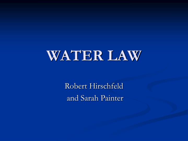 PPT - WATER LAW PowerPoint Presentation, free download - ID:3468958