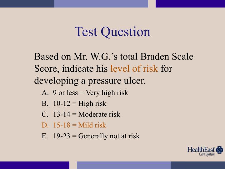 PPT - Braden Score + Skin Inspection + Interventions + Critical ...