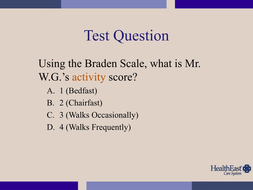 PPT - Braden Score + Skin Inspection + Interventions + Critical ...