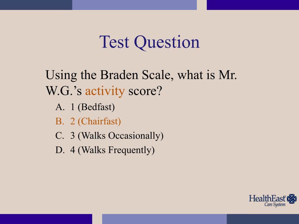 PPT - Braden Score + Skin Inspection + Interventions + Critical ...