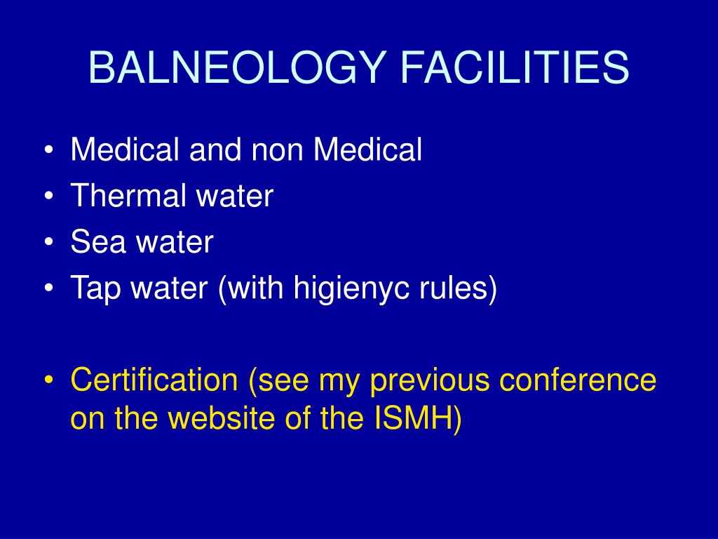 PPT - INTERNATIONAL BALNEOLOGICAL MEETING PowerPoint Presentation, free ...