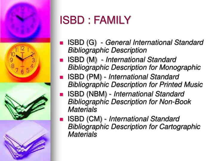 PPT - ISBD PowerPoint Presentation - ID:3470148