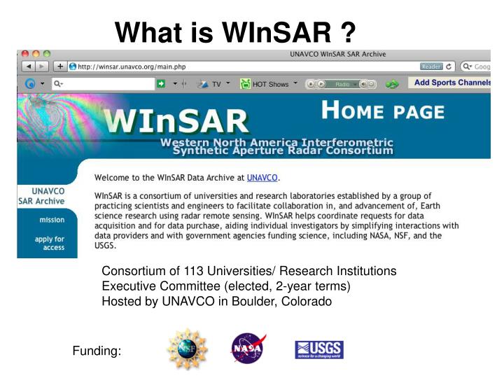 PPT - What is WInSAR ? PowerPoint Presentation, free download - ID:3470369