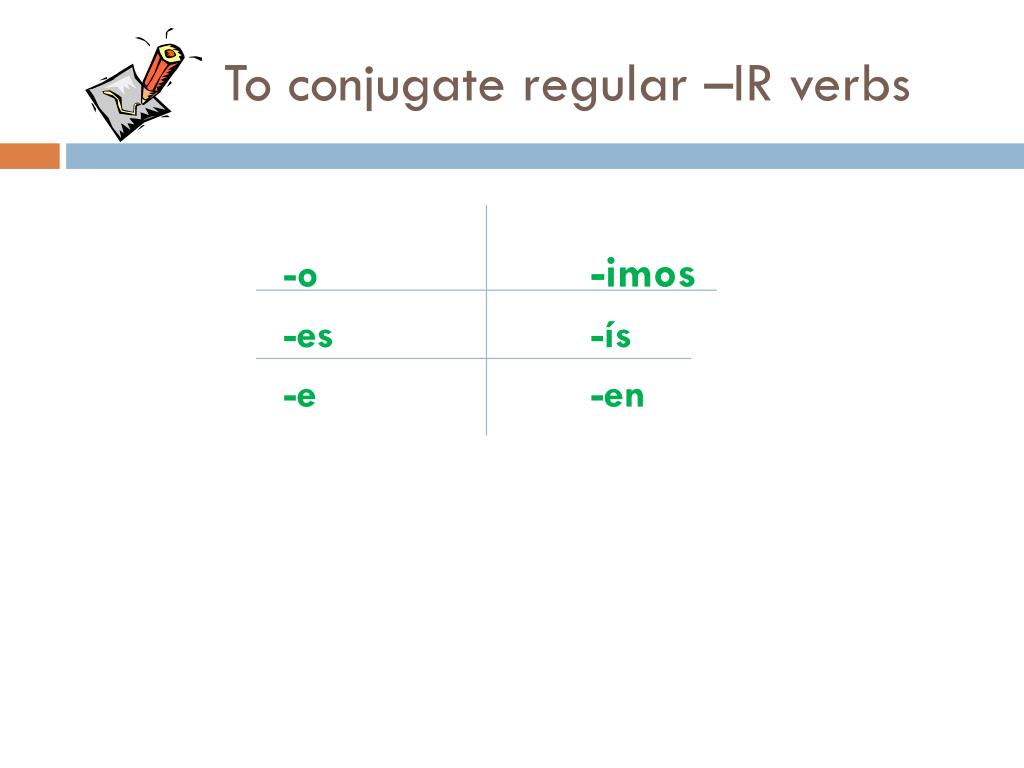 PPT - Los verbos irregulares ‘ yo ’ – 5.2 PowerPoint Presentation - ID ...