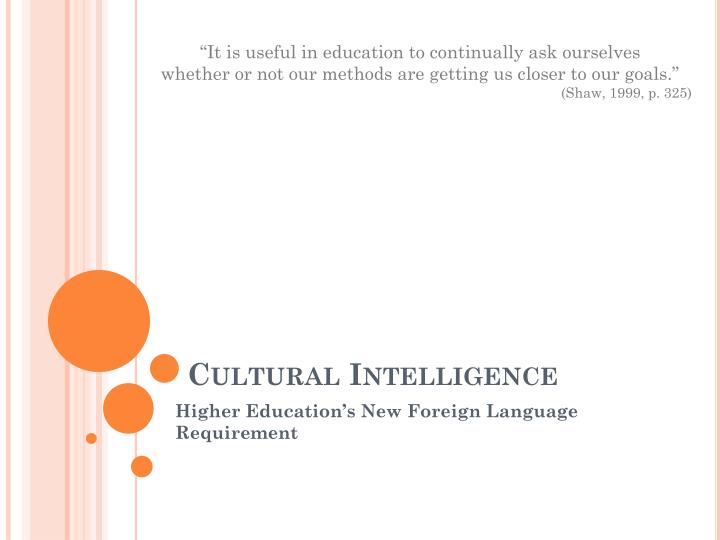PPT - Cultural Intelligence PowerPoint Presentation, free download - ID:3470757
