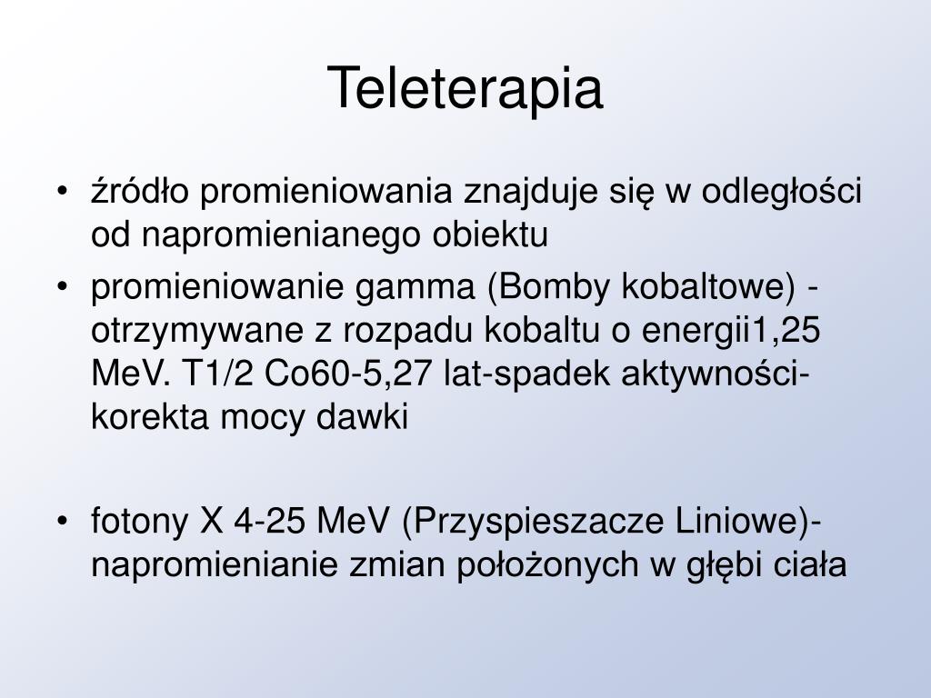 PPT - Metody diagnostyczne i terapeutyczne stosowane w onkologii ...