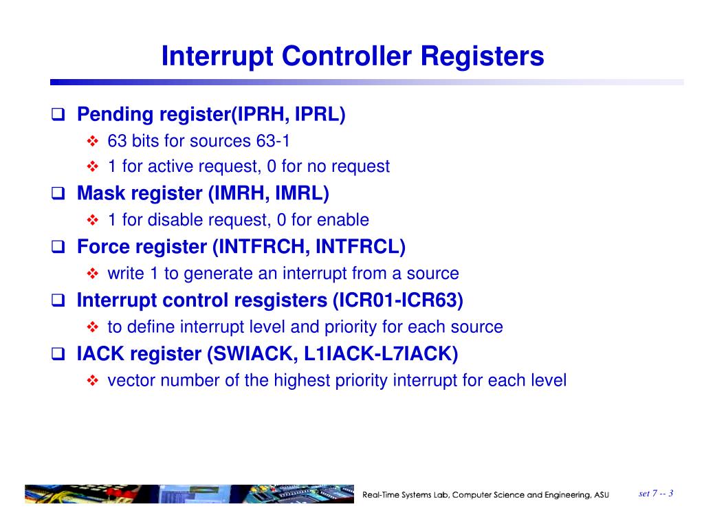 PPT - Interrupt Controller and Edge Port in Coldfire PowerPoint ...