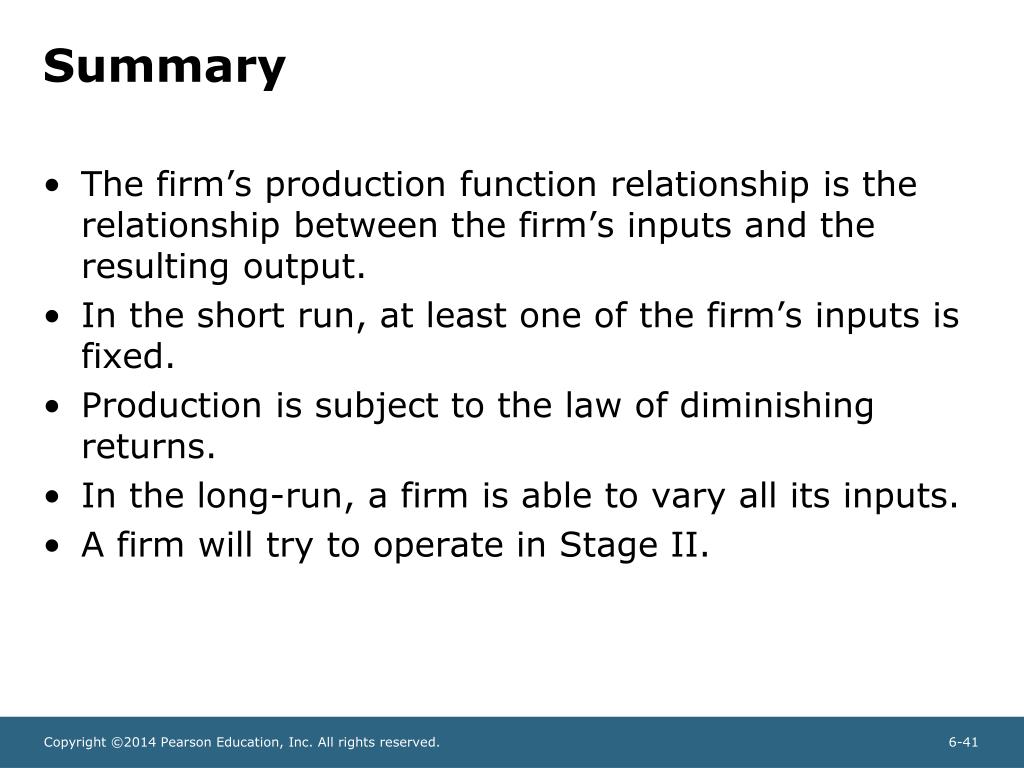 Ppt Chapter 6 The Theory And Estimation Of Production Powerpoint