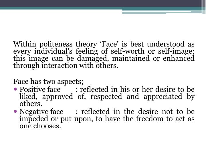 PPT - POLITENESS PowerPoint Presentation - ID:3471700
