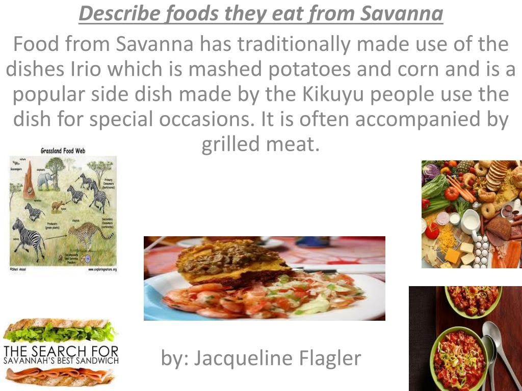 PPT - Describe foods they eat from Savanna PowerPoint Presentation ...