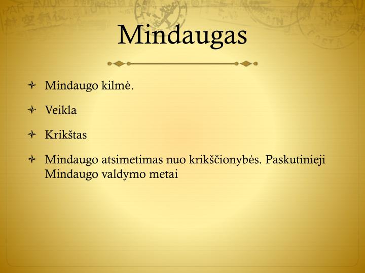 PPT - Mindaugas PowerPoint Presentation, free download - ID:3472342
