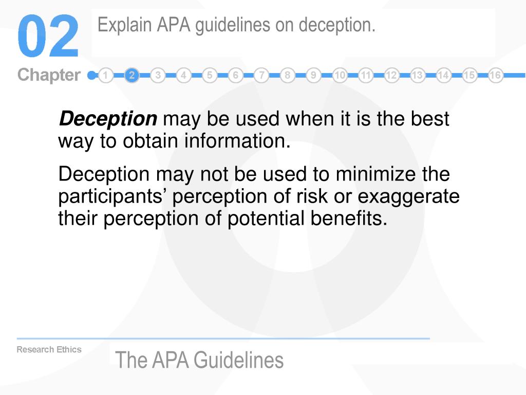 PPT - Research Ethics The American Psychological Association Guidelines ...