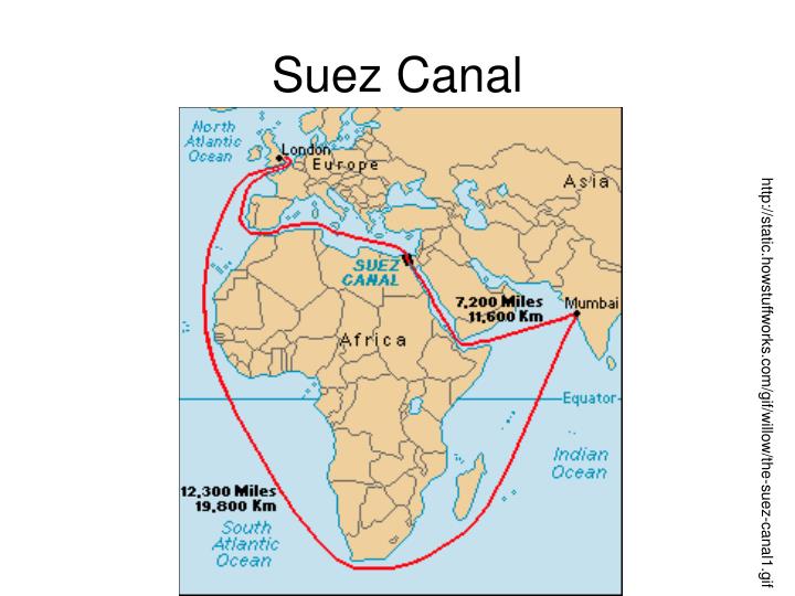 Ppt Suez Canal Powerpoint Presentation Free Download Id3473074