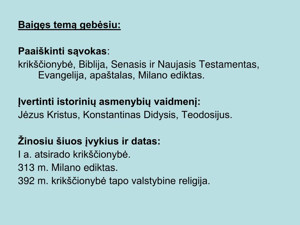 PPT - KRIKŠČIONYBĖS ATSIRADIMAS IR PLITIMAS I tūkstantmečio I pusėje ...