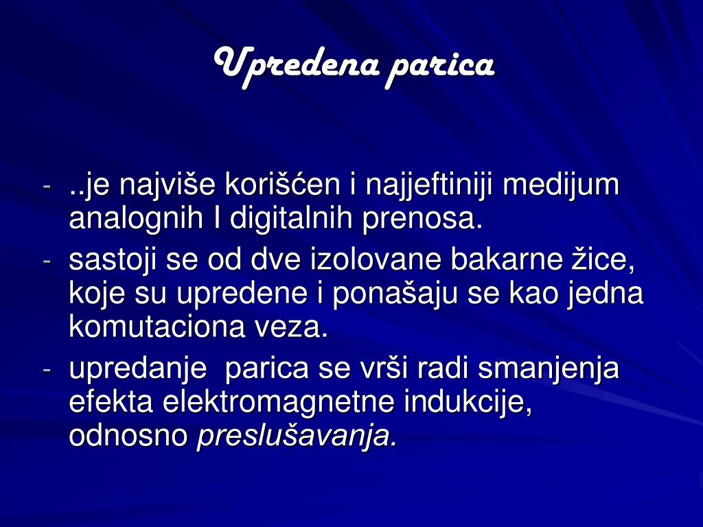 PPT - MEDIJUMI ZA PRENOS PODATAKA PowerPoint Presentation, free ...