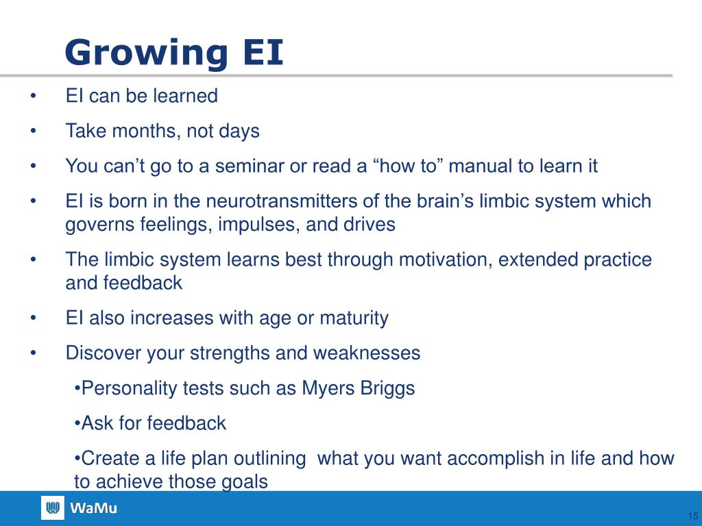 PPT - Emotional Intelligence (EI) and Leadership PowerPoint ...