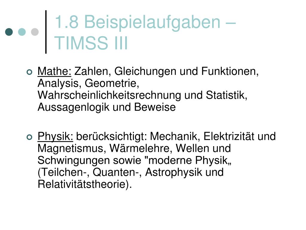 Timss Studie
