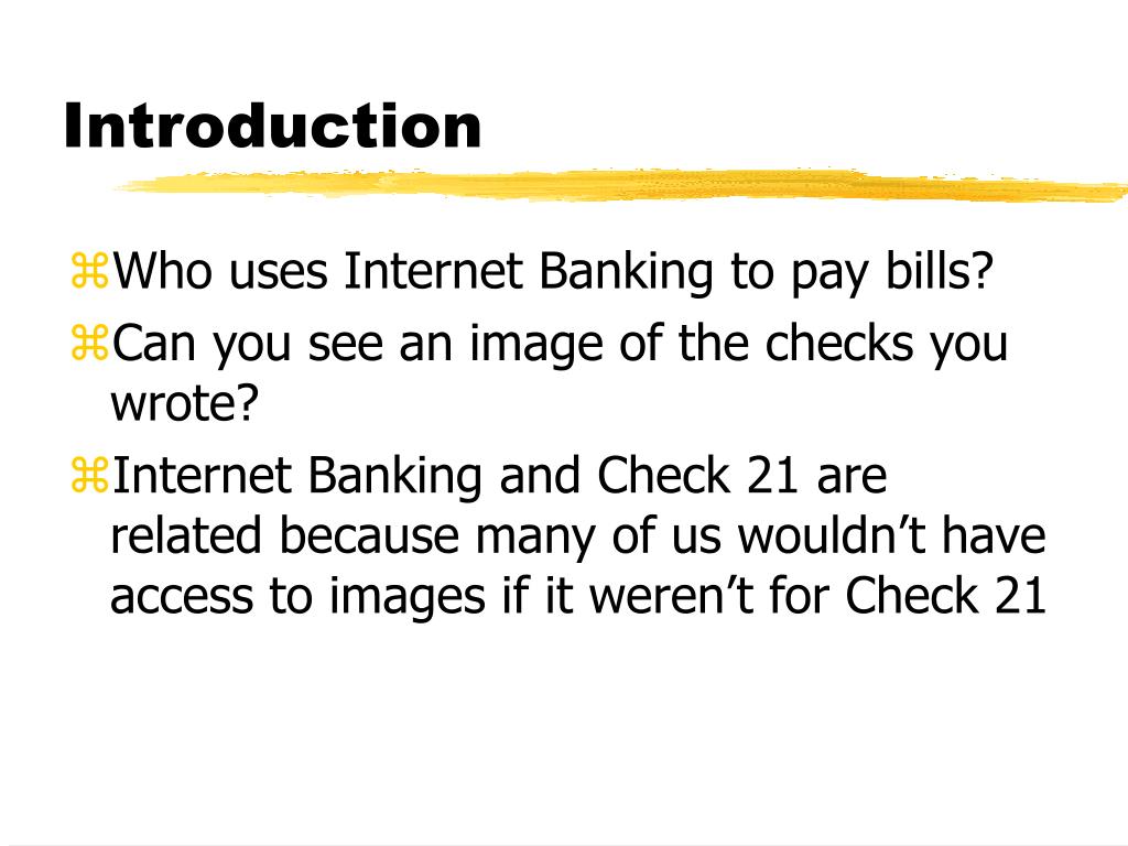 PPT - Check Clearing for the 21 st Century Act Presented by Jennifer ...