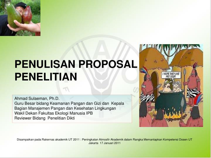 PPT - PENULISAN PROPOSAL PENELITIAN PowerPoint Presentation, free ...