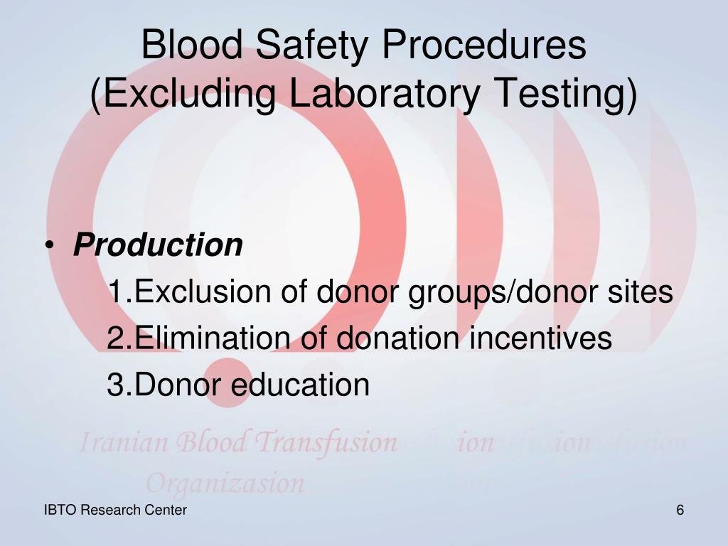 PPT - IN THE NAME OF GOD Blood Safety PowerPoint Presentation, free ...