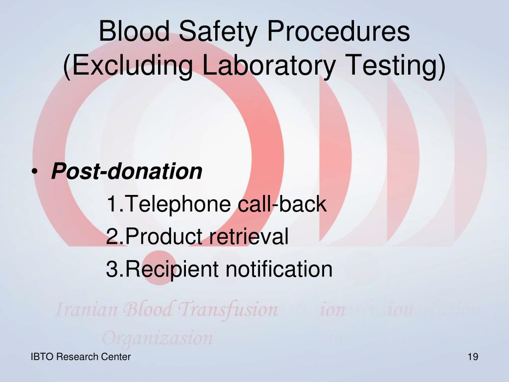PPT - IN THE NAME OF GOD Blood Safety PowerPoint Presentation, free ...
