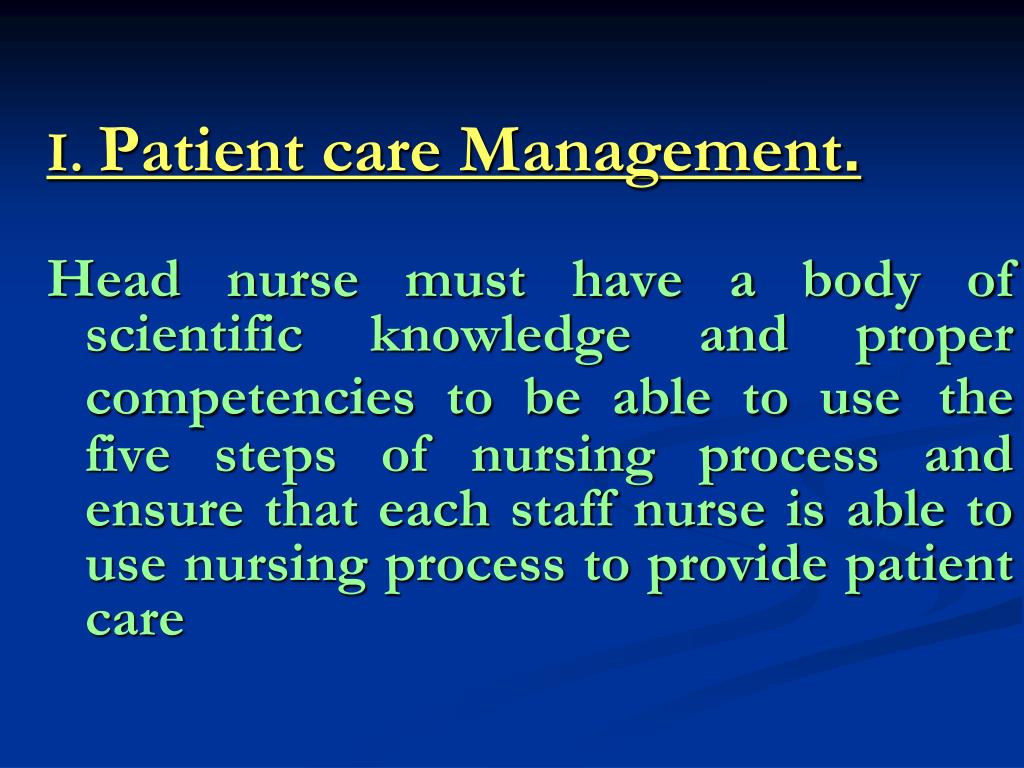 PPT - Role of the Head Nurse PowerPoint Presentation, free download ...