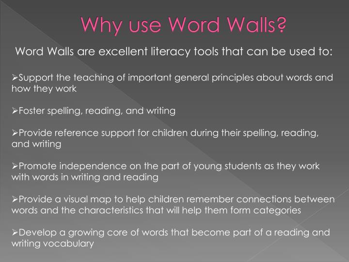 PPT - Word Walls PowerPoint Presentation - ID:3474562