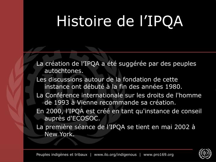 PPT - Histoire de l’IPQA PowerPoint Presentation, free download - ID ...