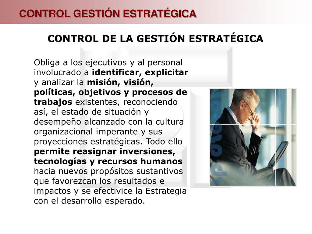PPT - CONTROL DE LA GESTIÓN ESTRATÉGICA A PARTIR DE “ MAPAS ...