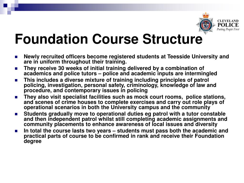 PPT - INITIAL POLICE TRAINING IN CLEVELAND POLICE An Innovative Model ...