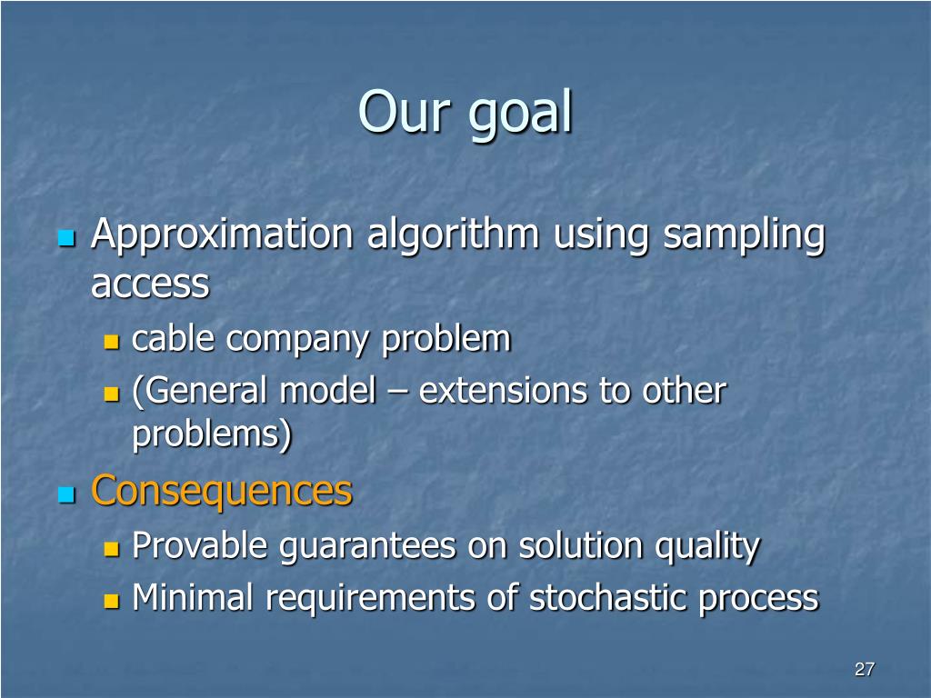 Ppt Approximation Algorithms For Stochastic Combinatorial Optimization Powerpoint Presentation 0285