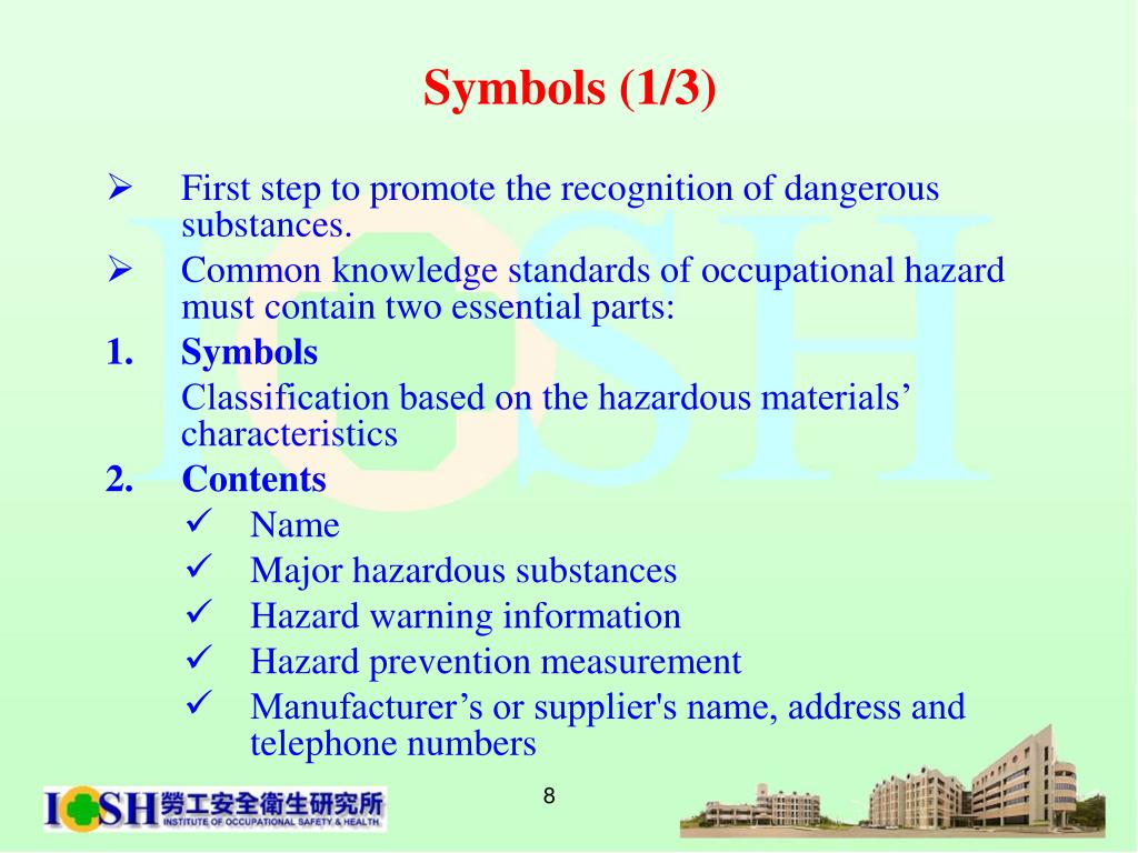 PPT - Hazard characteristics in fabricated metal products manufacturing ...