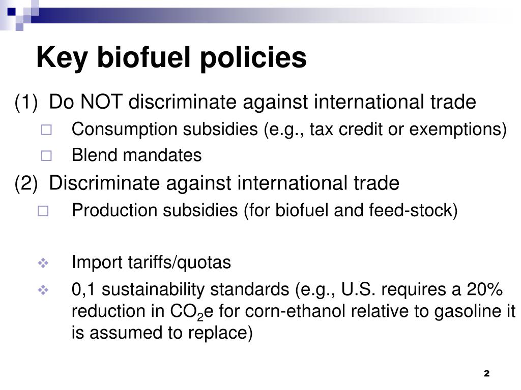 PPT - The Economics of Biofuel Policies PowerPoint Presentation, free ...