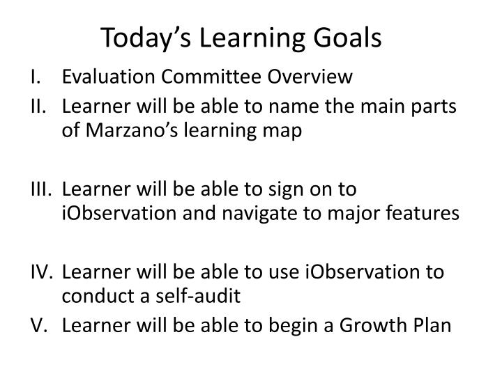 PPT - Today’s Learning Goals PowerPoint Presentation, free download ...