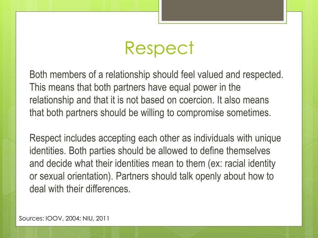 Ppt Characteristics Of Healthy Relationships Powerpoint Presentation