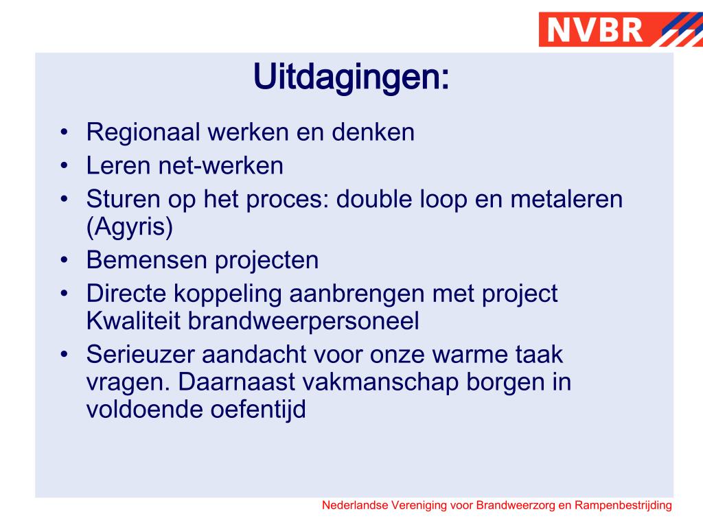 PPT - Verbeteren Lerend vermogen Brandweer PowerPoint Presentation ...