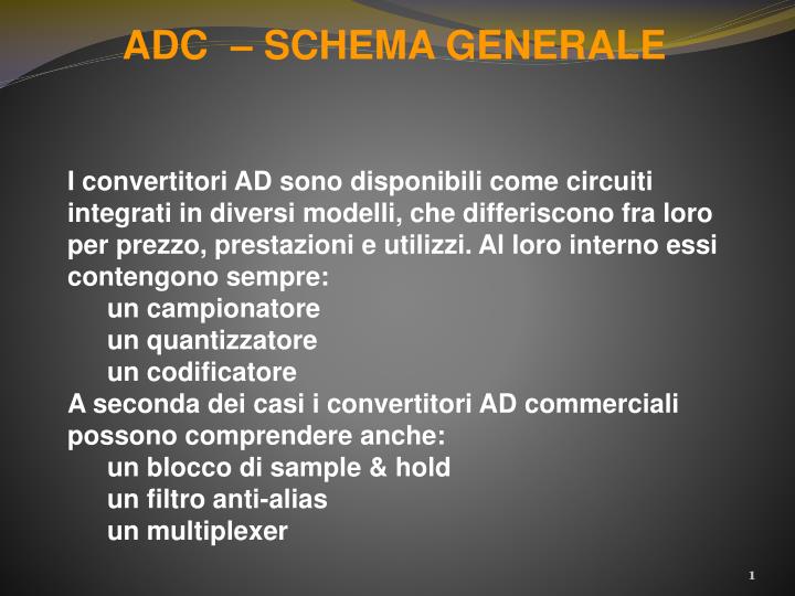 PPT - ADC – SCHEMA GENERALE PowerPoint Presentation, free download - ID ...
