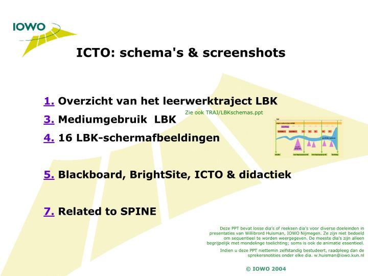 PPT - ICTO: schema's & screenshots PowerPoint Presentation, free ...