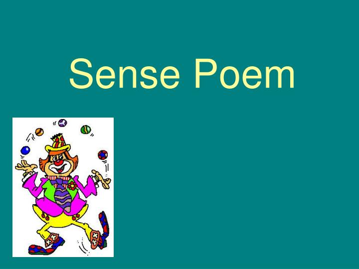 PPT - Sense Poem PowerPoint Presentation, free download - ID:3478030